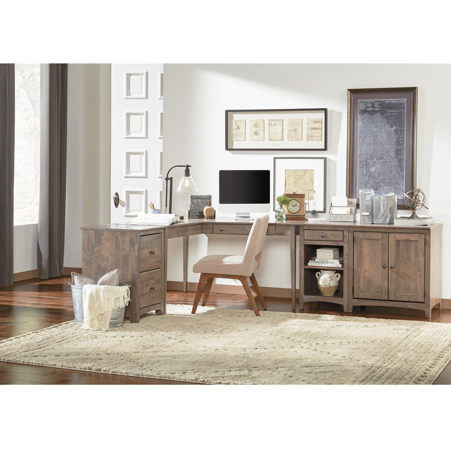 Heritage Grove Modular Wedge Desk Left – The Bob Timberlake Gallery
