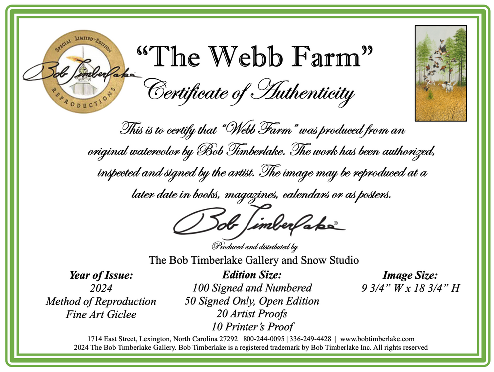 The Webb Farm – The Bob Timberlake Gallery